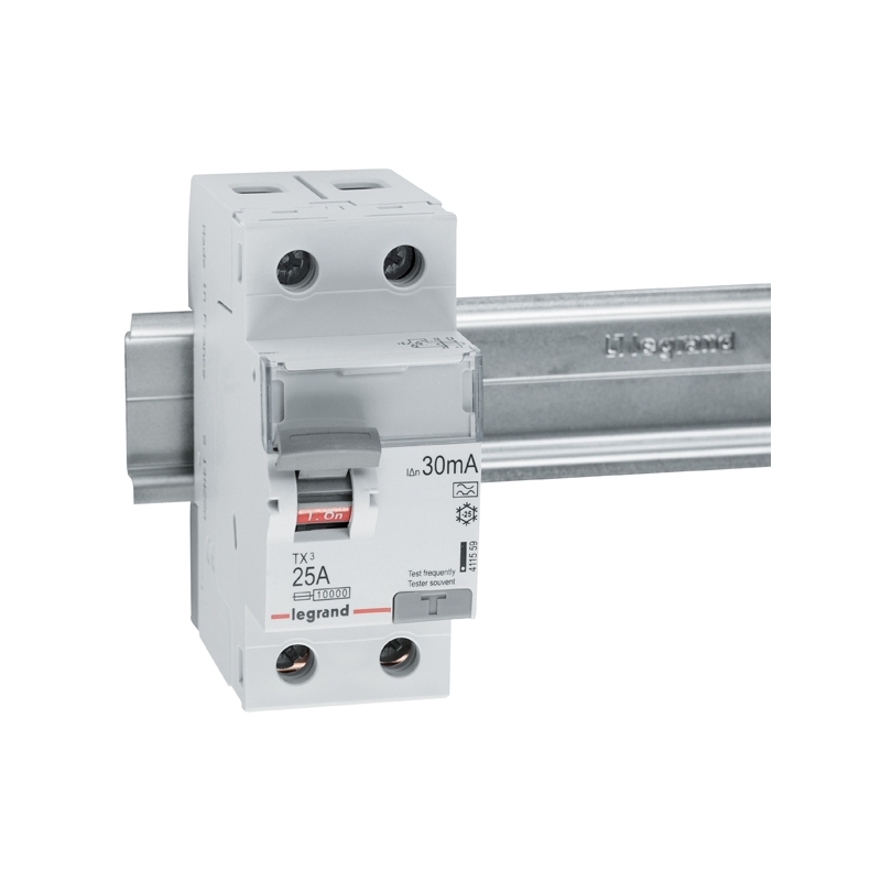 Legrand 411559 TX3 fault current circuit breaker 25A, 2-pole, 30mA ...
