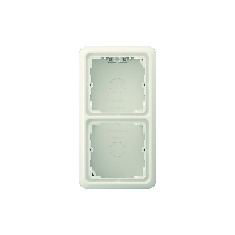 Jung CD 582 A W splash cap, 2x, integrated, flame-retardant bottom ...